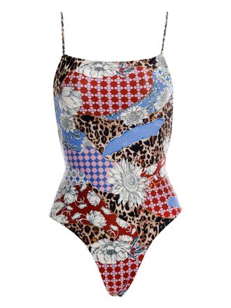 Agua Bendita Kali Quilt Badeanzug - Rot