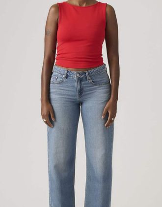 Levi's Boss - Locker geschnittene Business-Jeans in Blau mit niedrigem Bund