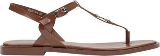 Estro & Luminara Femme, Chaussures, Brun, Taille: 38 EU Sandales plates de type tongs