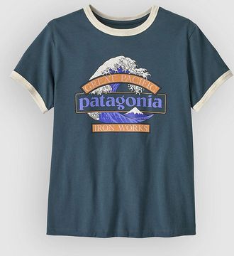 Patagonia Great Waves Ringer T-Shirt summit blue