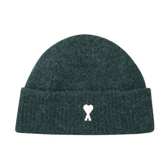 Ami M&uuml;tze aus Wolle - - Accessories - Herren - Gr&uuml;n - ONE SIZE