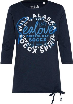 soccx Rundhalsshirt aus Baumwolle