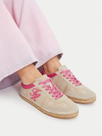 Tommy Hilfiger Espadrilles Woven Logo Embroidery FW0FW09108 Beige