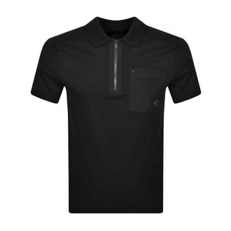 Moose Knuckles Homme, Tops, Noir, Taille: XS Polo Noir Modèle Dalon