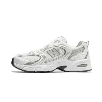 New Balance Wei&szlig; Silber Metallic Retro Sneakers - - Shoes - Herren - Wei&szlig; - 38 EU