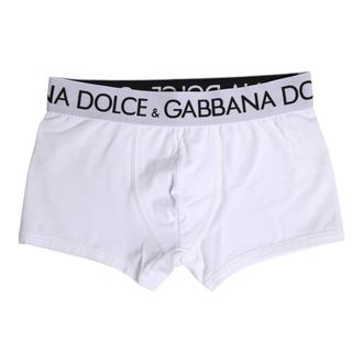 Dolce & Gabbana Homme, Sous-v&ecirc;tements, Blanc, Taille: S Boxer Brief Sous-v&ecirc;tements en Coton Blanc