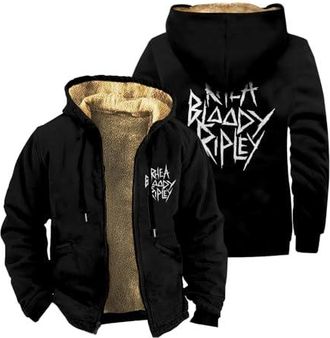 Generic Rhea Ripley Veste à capuche à manches longues avec fermeture éclair pour femme et homme, Noir, M