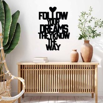 Hanah Home Stylish Black Decorative Metal Wall Accessory, 40 x 54 cm | 100% Metal, 1.5 mm Thickness | Lightweight (0.96 kg) | Perfect for Modern Home Decor