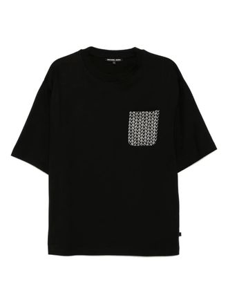 Michael Kors t-shirt en coton à motif monogrammé - Noir