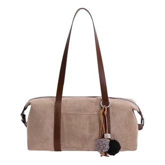 Generic Sac &agrave; bandouli&egrave;re polyvalent en cuir synth&eacute;tique pour femme, sac &agrave; bandouli&egrave;re tendance, voyage, travail, shopping, marron, 16.14x9.84x5.12inch