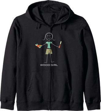 Whyitsme Design Lustige Frauen Holzbearbeitung, M&auml;dchen Holzarbeiter Kapuzenjacke