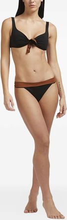 Fisico Bikini mit Schleifendetail - Schwarz