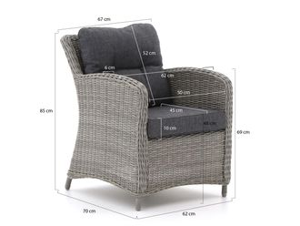 Intenso Furniture Intenso Leone/Milano Balkonm&ouml;bel-Set Lounge 3-teilig