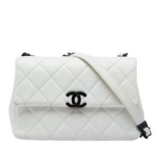 Chanel Pre-owned Quilted Caviar Leather Crossbody Bag - - Pre-owned - Damen - Wei&szlig; - ONE SIZE