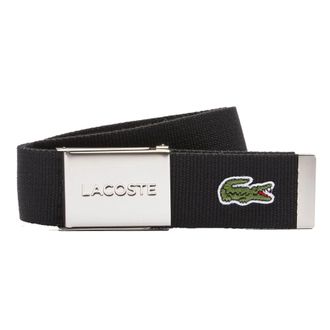 Lacoste G&uuml;rtel - Lacoste LACOSTE Herren G&uuml;rtel aus Stoff - sch&ouml;nes - Gr. 90 CM - in Schwarz - f&uuml;r Damen