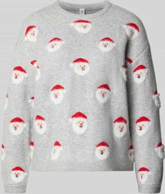 Only Pullover mit Santa Schriftzug