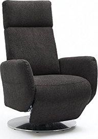 Cavadore Cavadore TV-Sessel Cobra, Fernsehsessel mit 2 E-Motoren und Akku, Relaxfunktion, Liegefunktion, Ergonomie L, 71 x 112 x 82, Belastbar bis 130 kg, grau