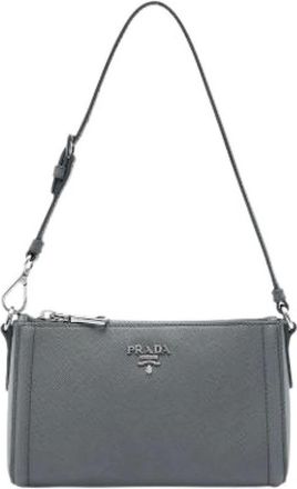 Prada Sac Baguette Pre-owned - Femme - Pre-owned - Gris - Taille: ONE Size