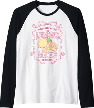 Trendy Apparel When Life Gives You Lemons Make Lemonade Raglan