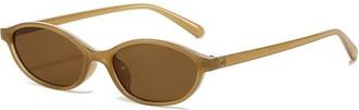 Generic Lunettes De Soleil &Agrave; Petite Monture For Hommes Et Femmes, Lunettes De Soleil De Sport De Conduite For Hommes(Brown)