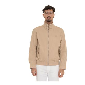 HUGO BOSS Homme, Vestes, Beige, Taille: L Bomber avec logo et fermeture &eacute;clair