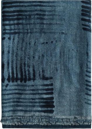 Kiton Femme, Accessoires, Bleu, Taille: ONE Size &Eacute;tole en m&eacute;lange de cachemire et soie