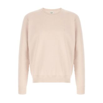 Saint Laurent Rosa Baumwoll Rundhals Pullover - - Knitwear - Herren - Rosa - L