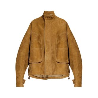 The Attico Femme, Vestes, Brun, Taille: 36 FR Blouson Aviateur en Daim