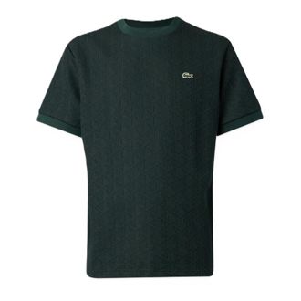 Lacoste Monogram Jacquard T-Shirt - - Tops - Herren - Gr&uuml;n - XL