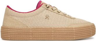 Tommy Hilfiger Espadrilles Th Foxing Platform Rope FW0FW09173 Beige