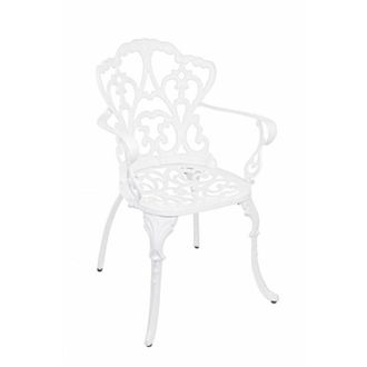 BIZZOTTO Bizzotto - Sessel Victoria Outdoor in Aluminium f&uuml;r Garten und Veranda h 89 cm -Weiss