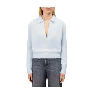Drykorn Dylara V-Ausschnitt-Pullover - - Knitwear - Damen - Blau - M