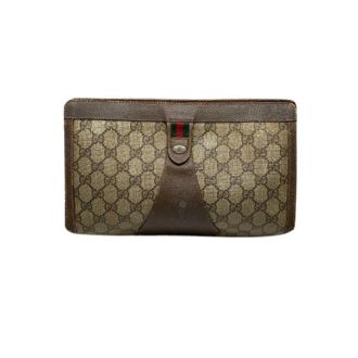 Gucci Pochette Vintage Ophidia Pre-owned - Femme - Pre-owned - Brun - Taille: ONE Size