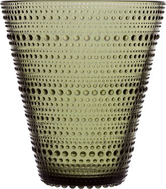 iittala 1025722 Kastehelmi Vase 154mm, moosgr&uuml;n, Glas