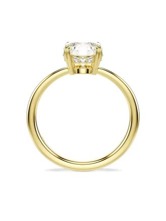 Swarovski Stilla Attract Cocktail Halo-Ring in Goldfarben