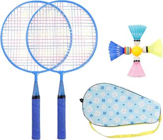 Generic Badminton-Schl&auml;ger und Federb&auml;lle | Badmintonschl&auml;ger f&uuml;r den Au&szlig;enbereich mit Tasche - Schl&auml;ger mit komfortablem Griff - Sportausr&uuml;stung f&uuml;r den Au&szlig;e