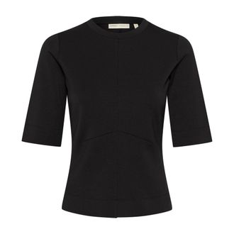 Inwear Femme, Tops, Noir, Taille: 46 FR T-shirt Noir F&eacute;minin Style Cocentiw