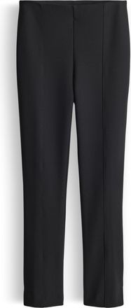 OPUS Damen City Pants | Elvina Night Slim Stretchhose aus Interlock Jersey Black, 36