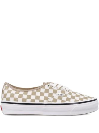 Vans baskets LX Authentic 44 à damier - Blanc