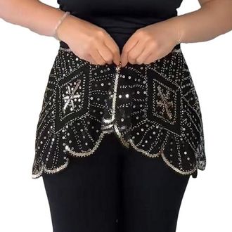 Generic Châle perlé - Robe de mariée, châle à paillettes, robe de soirée, capelet en dentelle pour costume, cosplay, rendez-vous, bal masqué, bal de fin danné