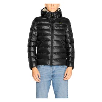 Blauer Homme, Vestes, Noir, Taille: 3XL Veste Noire Zip Homme Automne/Hiver