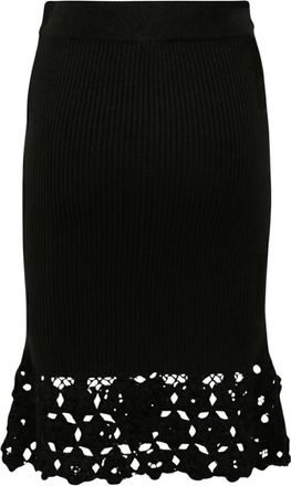 Ganni Femme, Jupes, Noir, Taille: 42 FR Crochet Midi Skirt