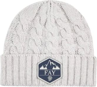 Fay Homme, Accessoires, Gris, Taille: ONE Size Beanie