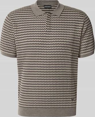 Emporio Armani Regular Fit Poloshirt aus Woll-Mix