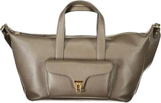 Coccinelle Sac &agrave; main en cuir avec poche avant - Femme - Sacs - Brun - Taille: ONE Size