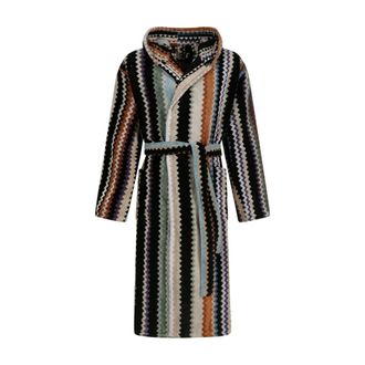 Missoni Home Langer Bademantel mit Kapuze und Curt-Chevron-Muster - - Nightwear & Lounge - unisex - Mehrfarbig - M