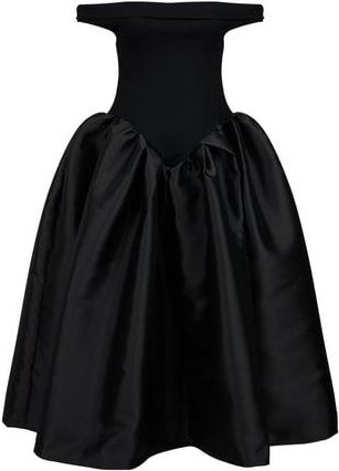 Marques Almeida Robe longue &eacute;vas&eacute;e en coton m&eacute;lang&eacute;