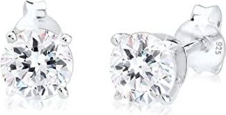 Elli Boucles dOreilles Elli - Chic Elegant Cristaux Boucles doreilles Femme - (925/1000) Argent