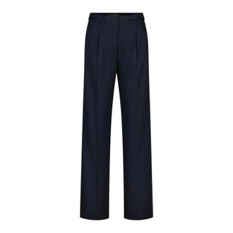 Windsor High-Waist Wollweite Hosen - - Trousers - Damen - Blau - XS