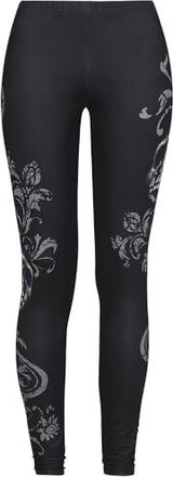 Rock Rebel by EMP Femme Leggings Noirs avec Ornements L